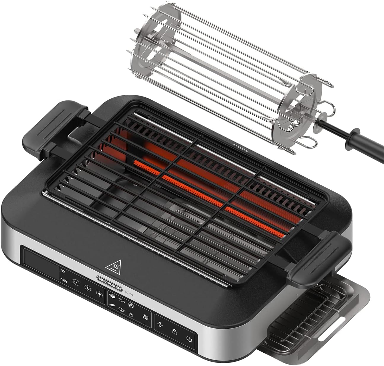 Amazon.com: SINOPUREN Electric Grill TG102, Smokeless indoor BBQ ...