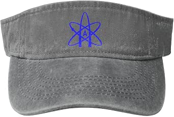 Atheist Atom Symbol Washed Denim Sun Hat - Adjustable Sports Hat for ...