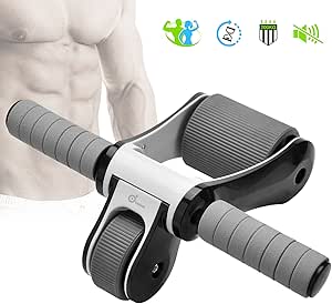 Amazon.com: Odoland Ab Fitness Roller Wheel Mute Home Gym Fitness ...
