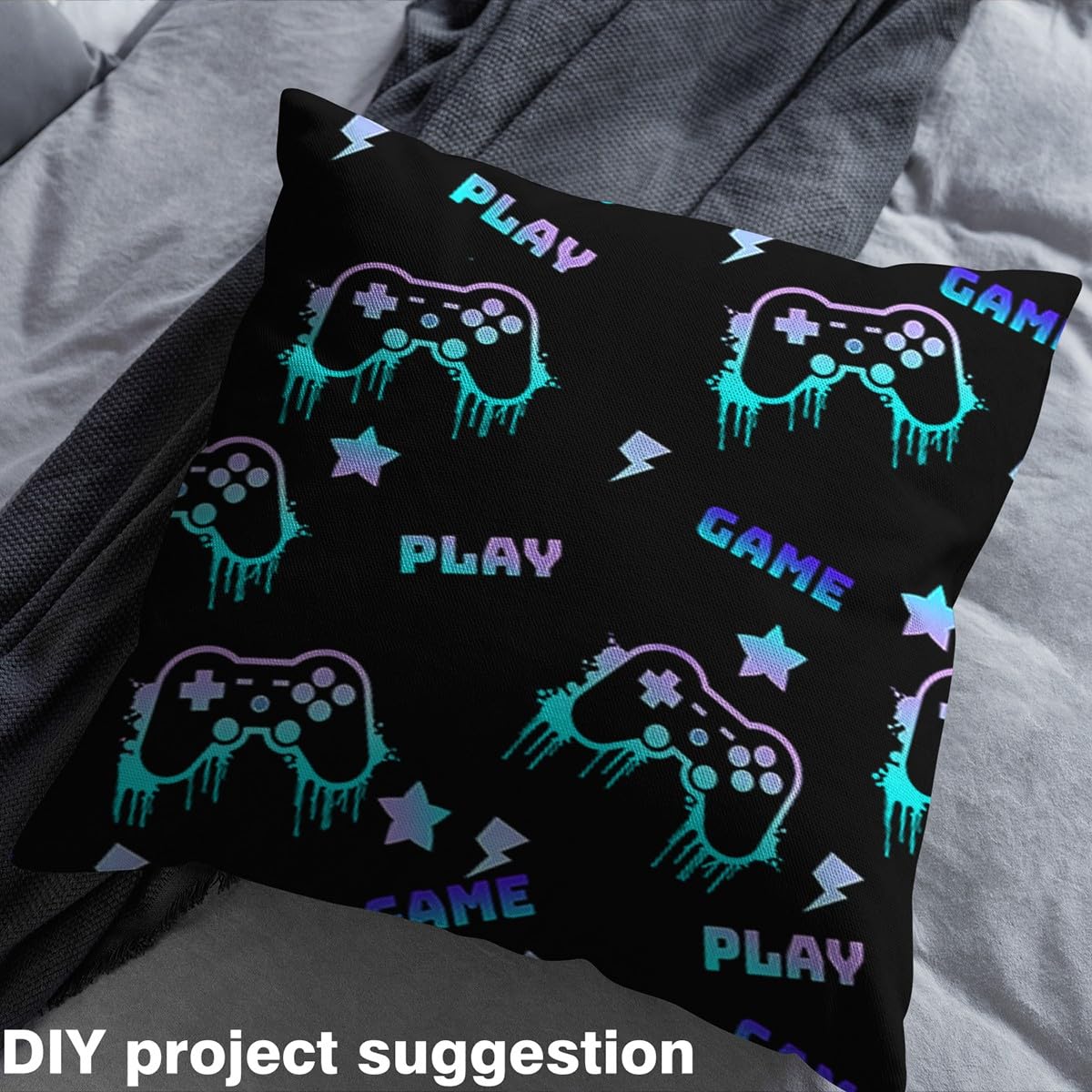 Snapklik.com : Gamer Upholstery Fabric For Chairs 2 Yards Boys Girls ...