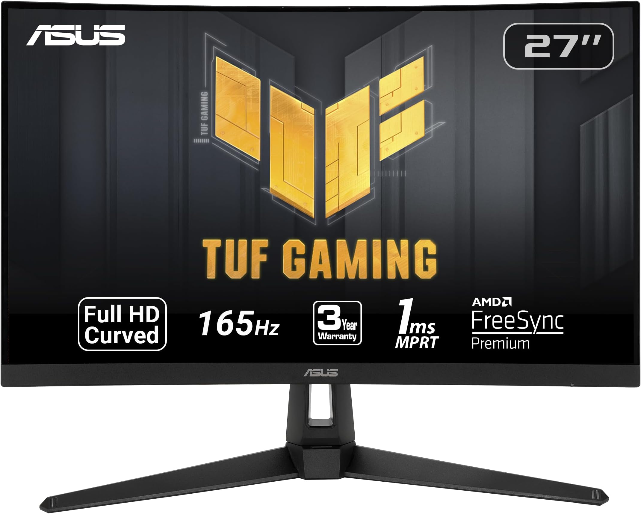 Amazon.com: ASUS TUF Gaming 27” 1080P Curved Monitor (VG27VQ3B) – Full ...