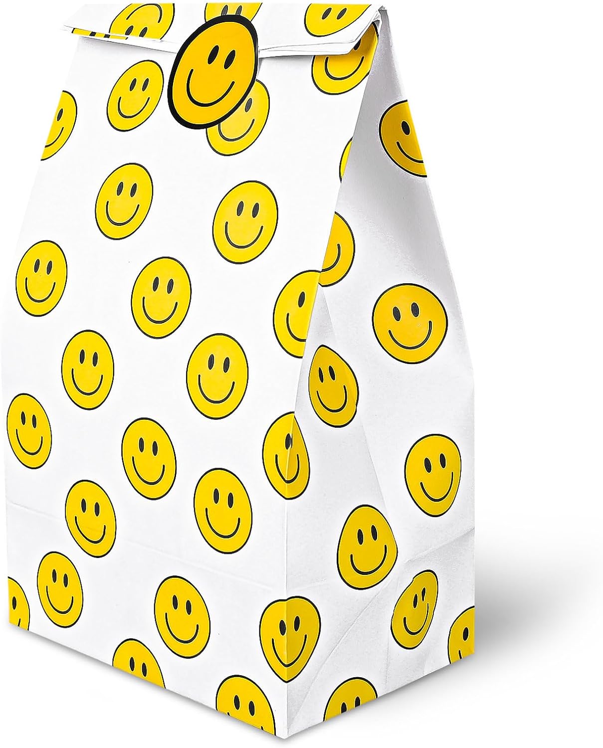 Amazon.com: Whaline 24Pcs Smile Face Party Favor Bags with Stickers ...
