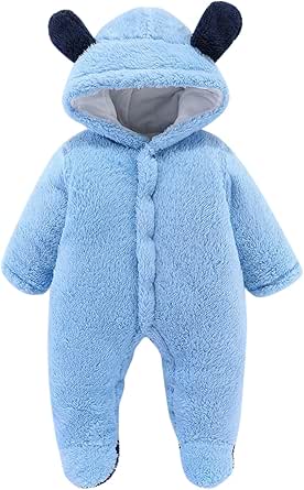 Amazon.com: Baby Footed Cotton Pajamas Infant Newborn Baby Boys Girls ...