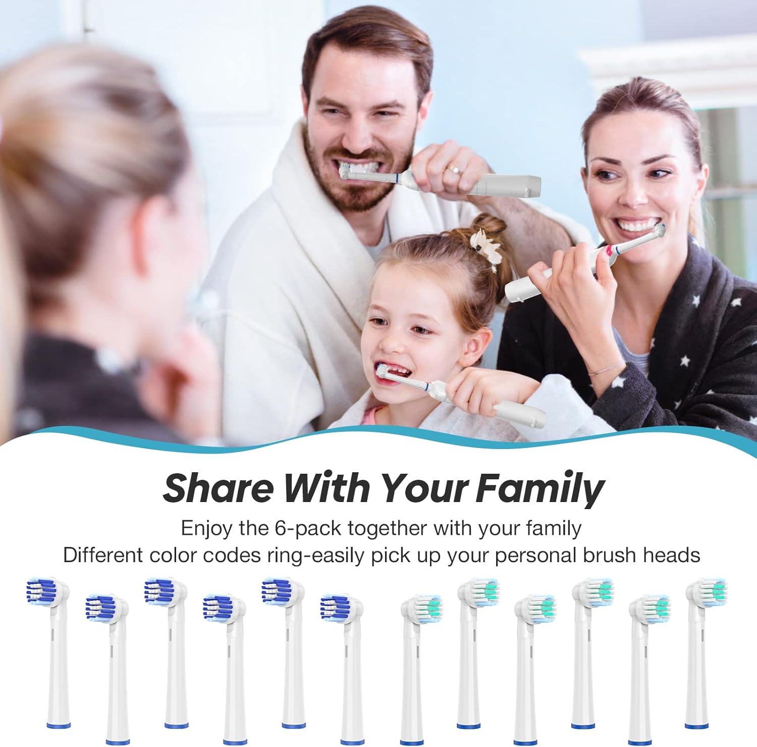 Replacement Heads Compatible with Oral B Braun Sensitive Electric ...