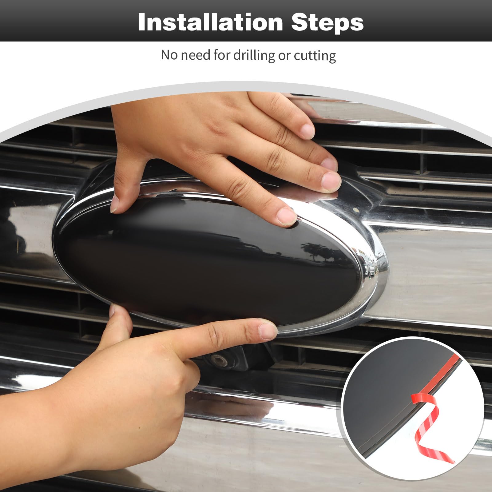 F150 Raptor Accessories Black Tailgate Emblem Overlay For Ford F150 ...