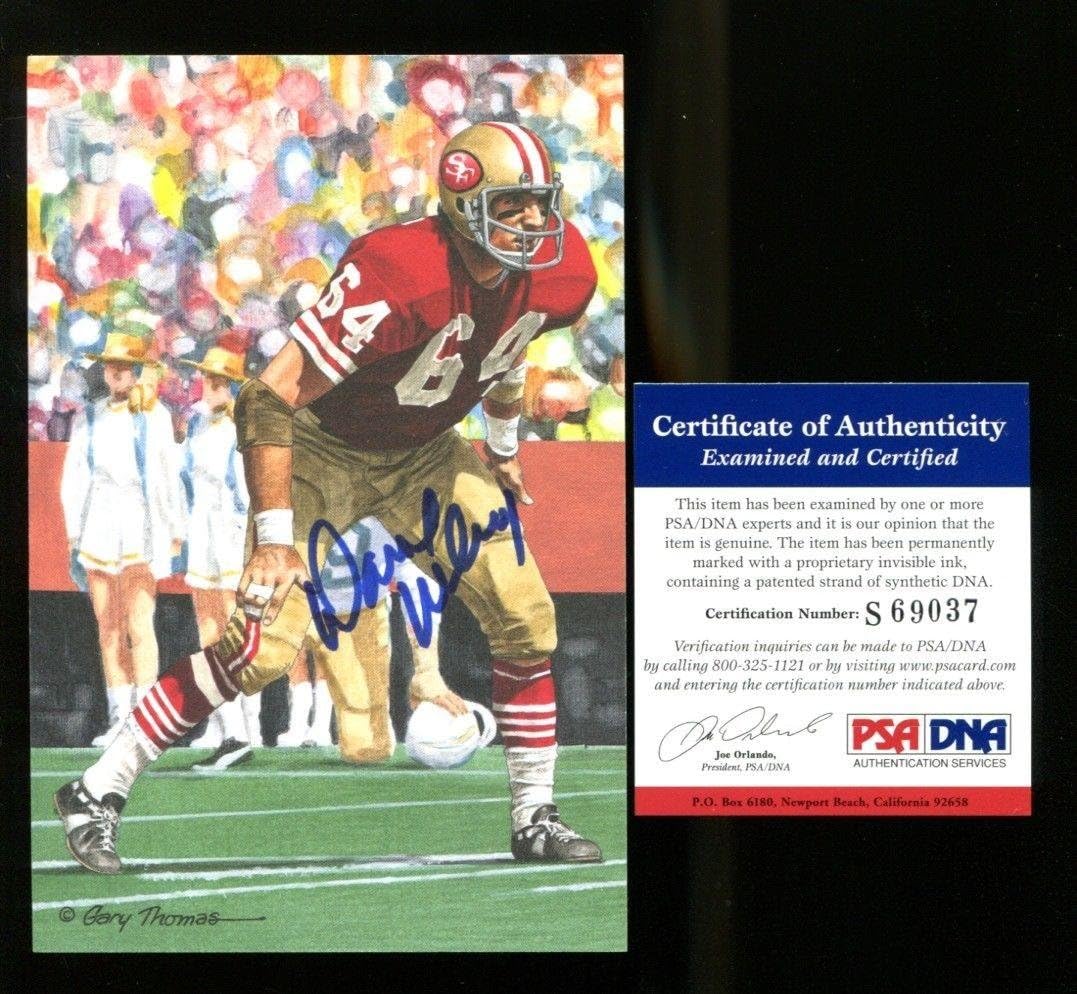 Amazon.com: Dave Wilcox Signed GLAC Goal Line Art Autographed 49ers PSA ...