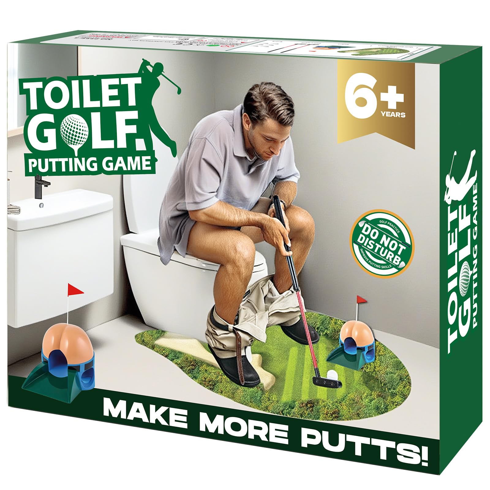 Amazon.com: Anyflee Toilet Golf Game Prank Box, Empty Gag Gift Box ...
