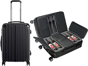 Amazon.com: 12 Wine Bottle Suitcase With 6 Expandable Removable Travel ...