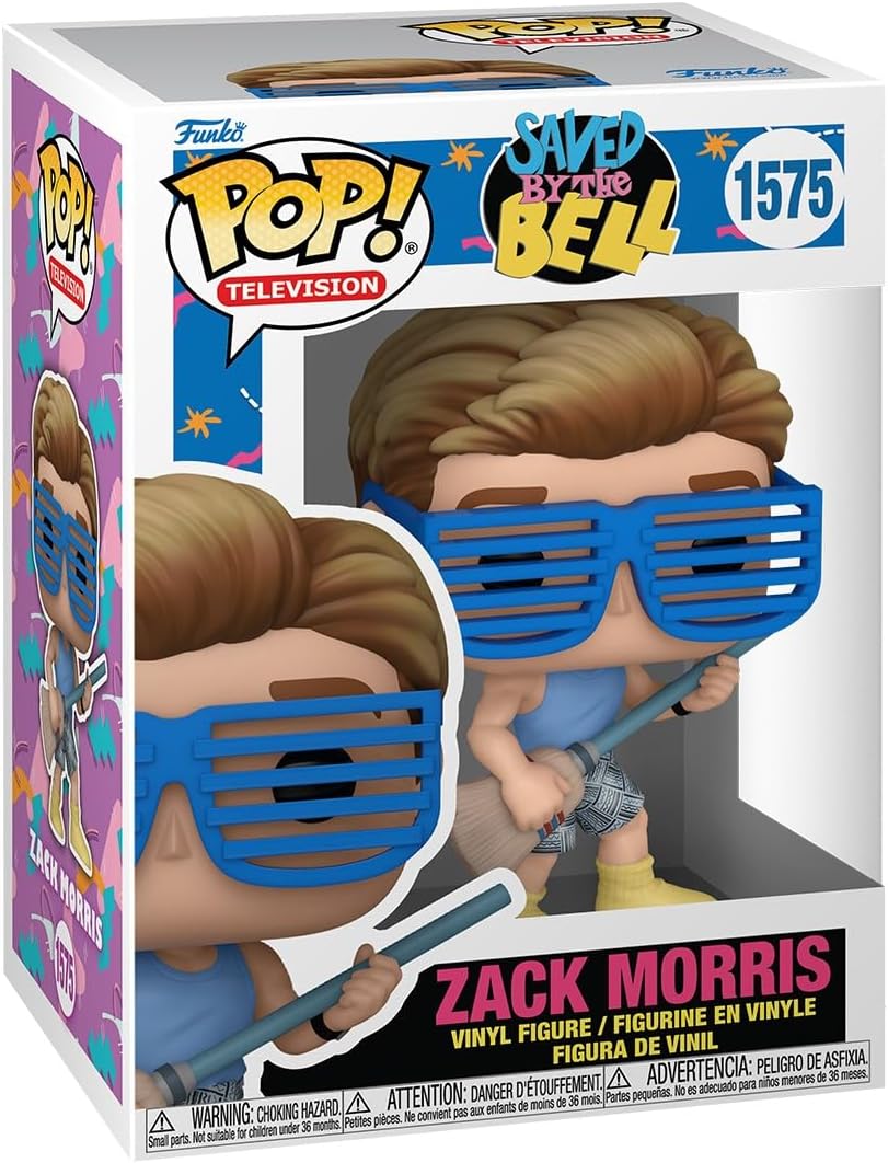 Amazon.com: Funko Pop TV: Saved by The Bell 30th Anniversary – Zack ...