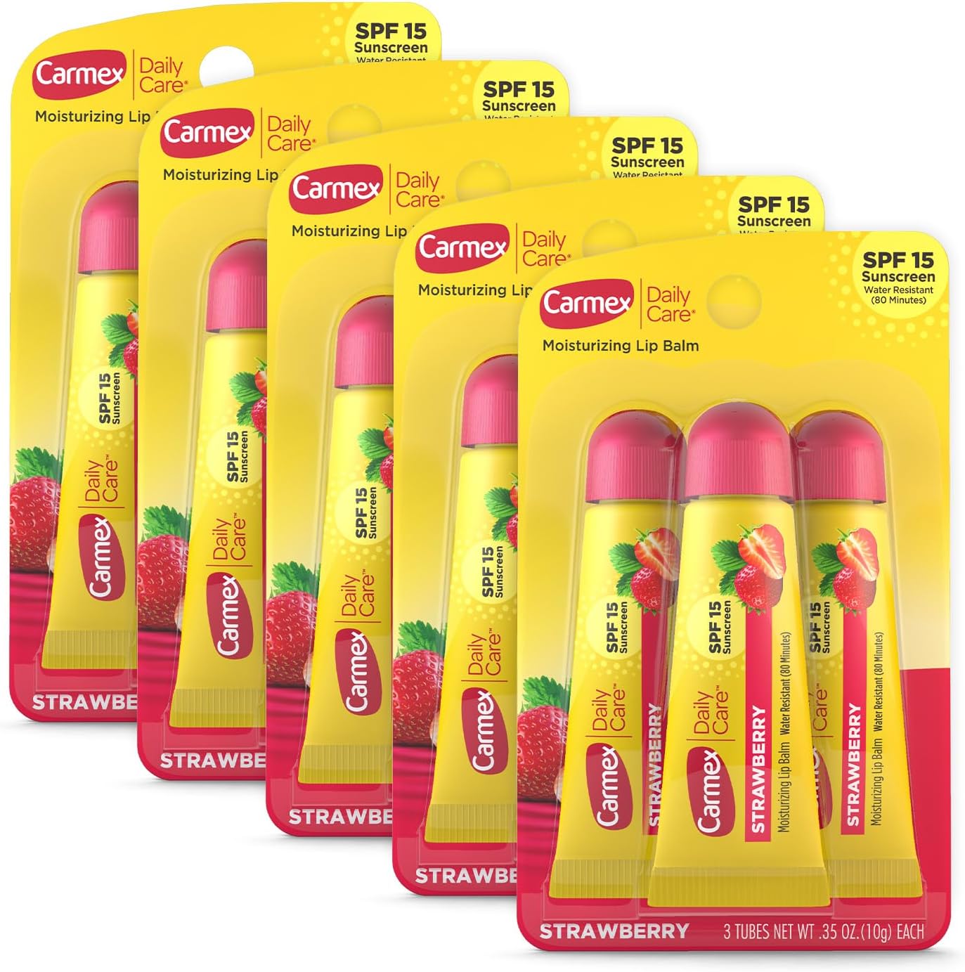 Amazon.com : Carmex Daily Care Moisturizing Lip Balm with SPF 15 ...