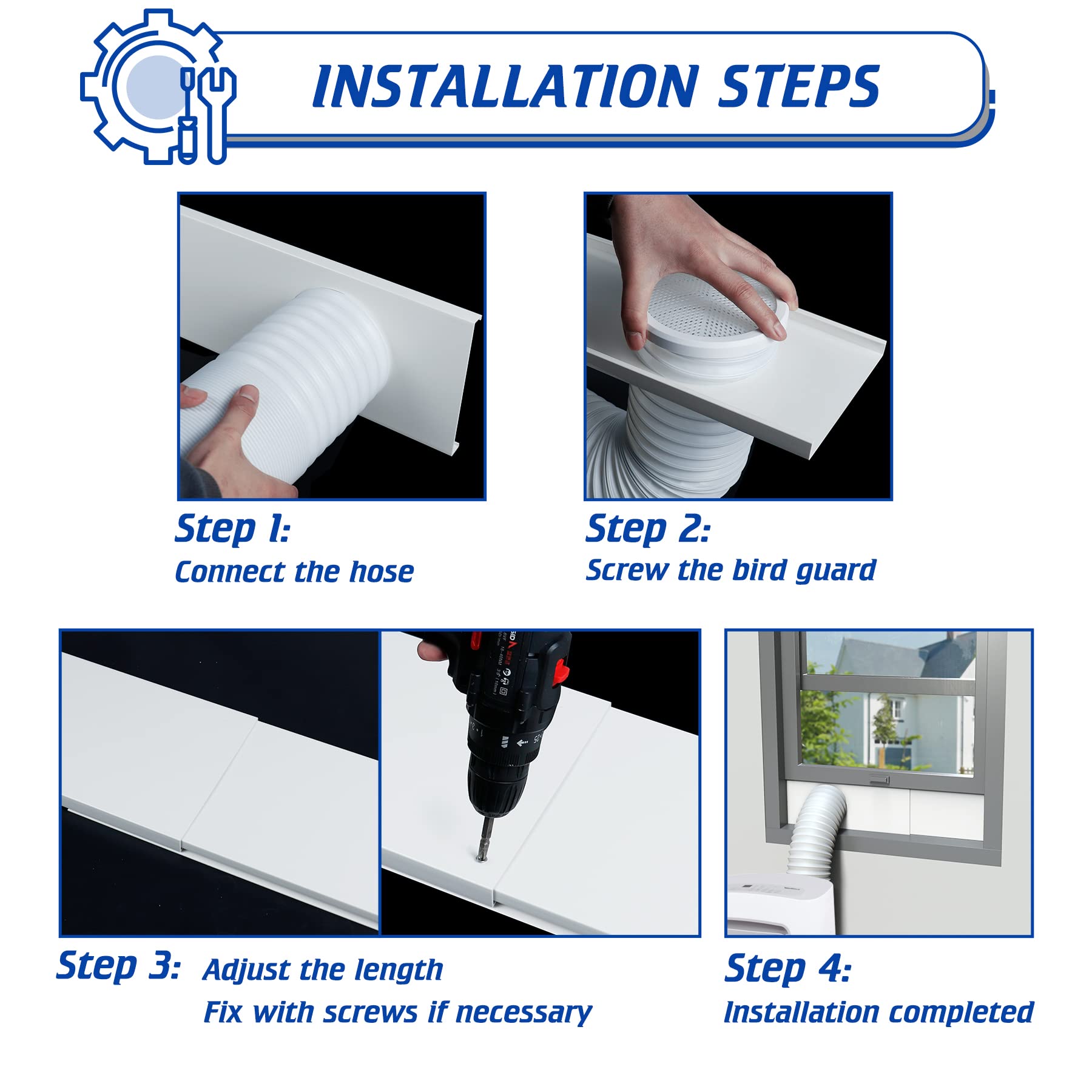 Snapklik.com : Wintcomfort Portable Air Conditioner Window Seal Plates ...
