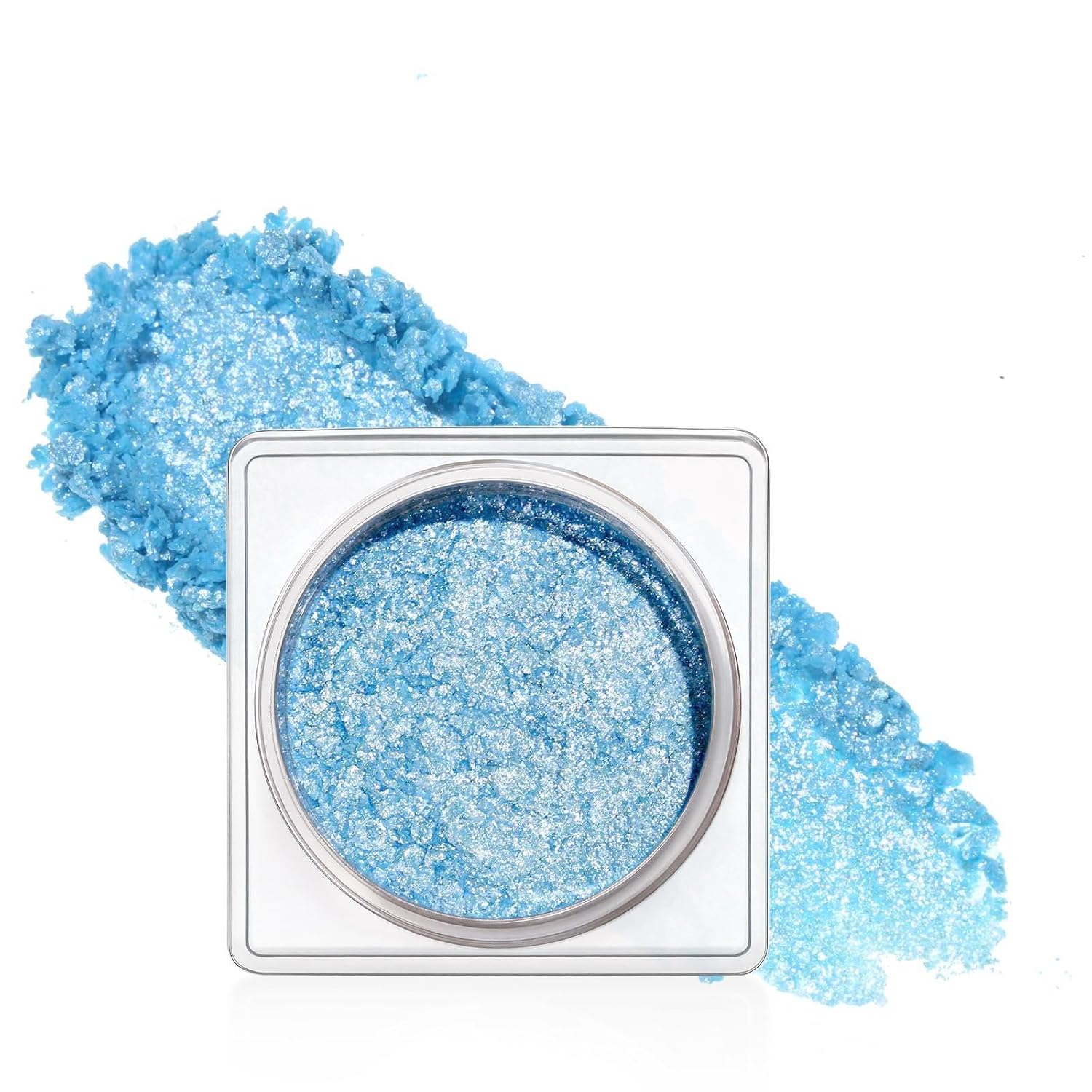 Amazon.com : DE'LANCI Light Blue Cream Shimmer Eyeshadow Single, Silky ...