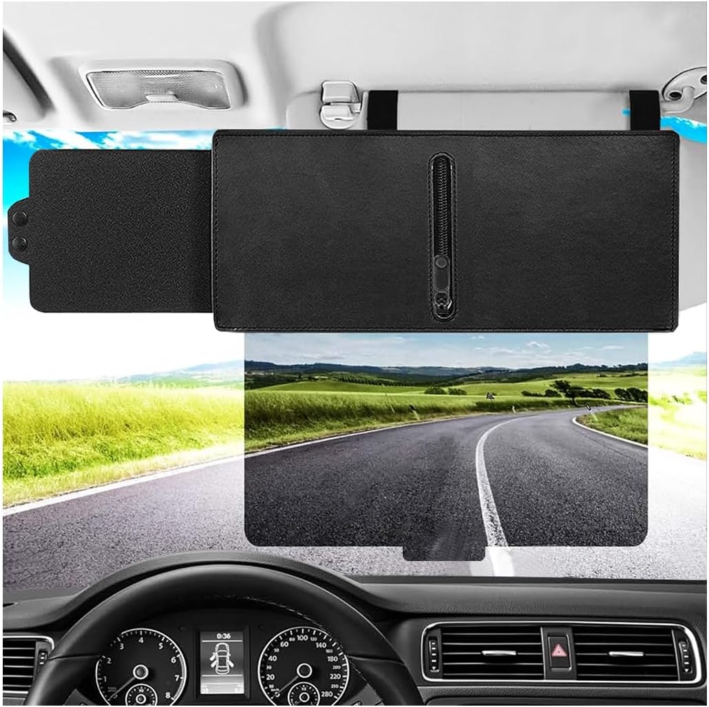 Amazon.com: Suvnie Polarized Car Sun Visor Extender with Zipper Slider ...