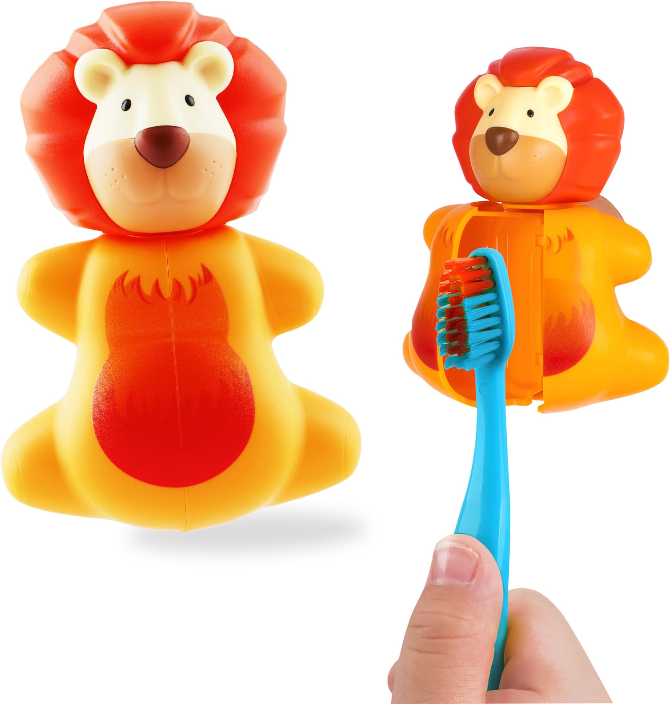 Amazon.com: Flipper Fun Animal Giraffe Toothbrush Cover – Make ...