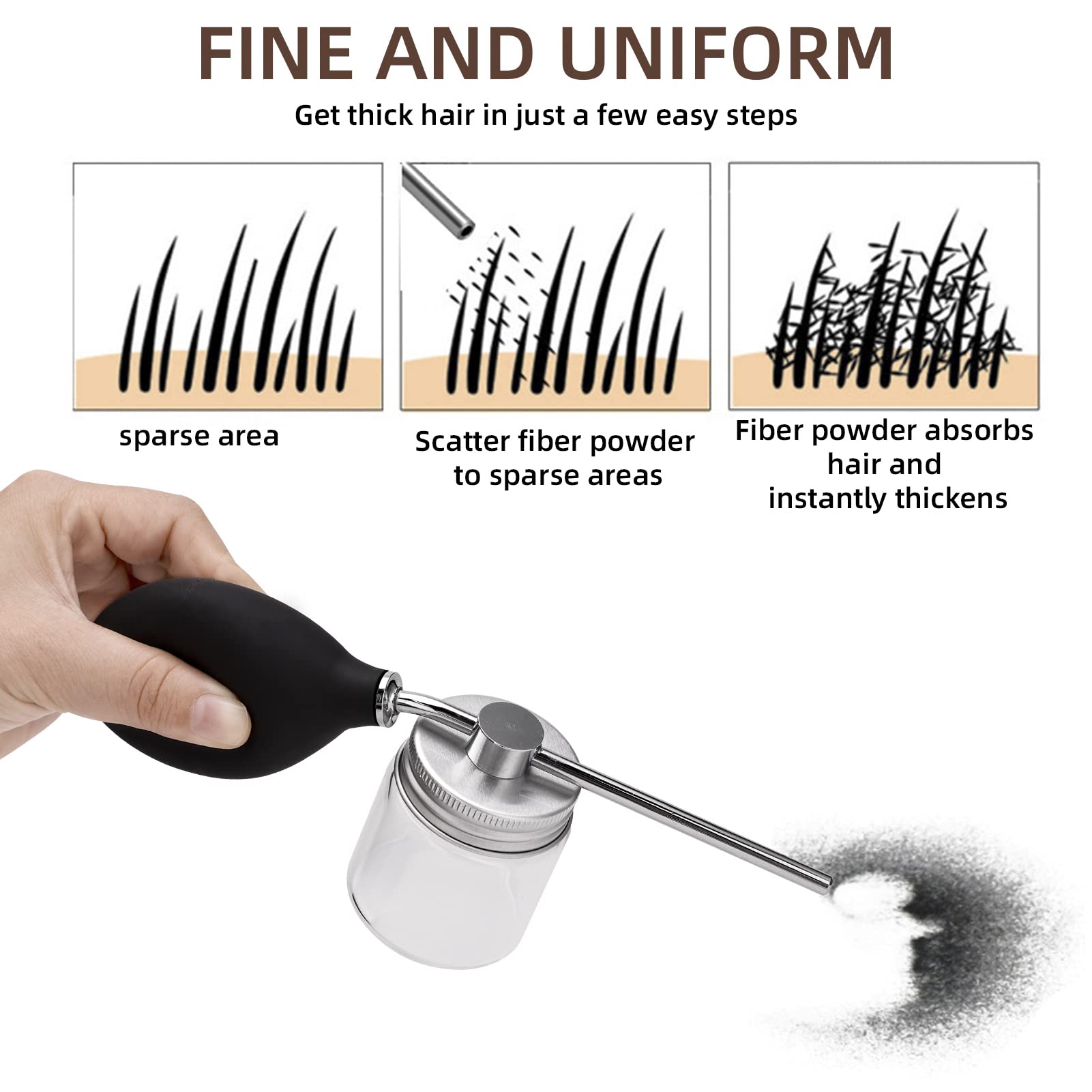 Snapklik.com : ZIBARBER Powder Spray Bottles,Empty Powder Spray Bottle ...