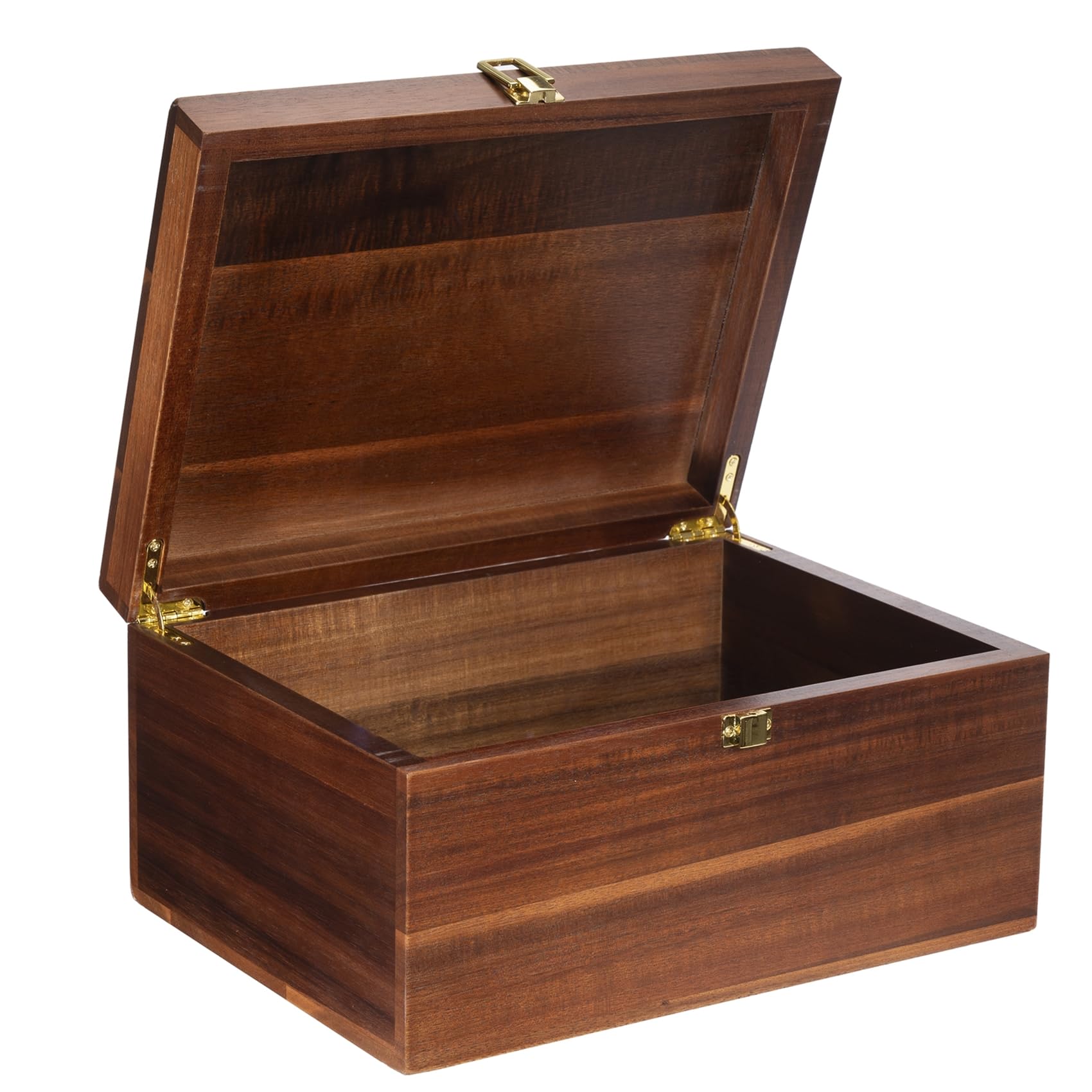 Amazon.com: MTJYQYF Large Wooden Storage Box - 11 IN Wood Keepsake Box ...