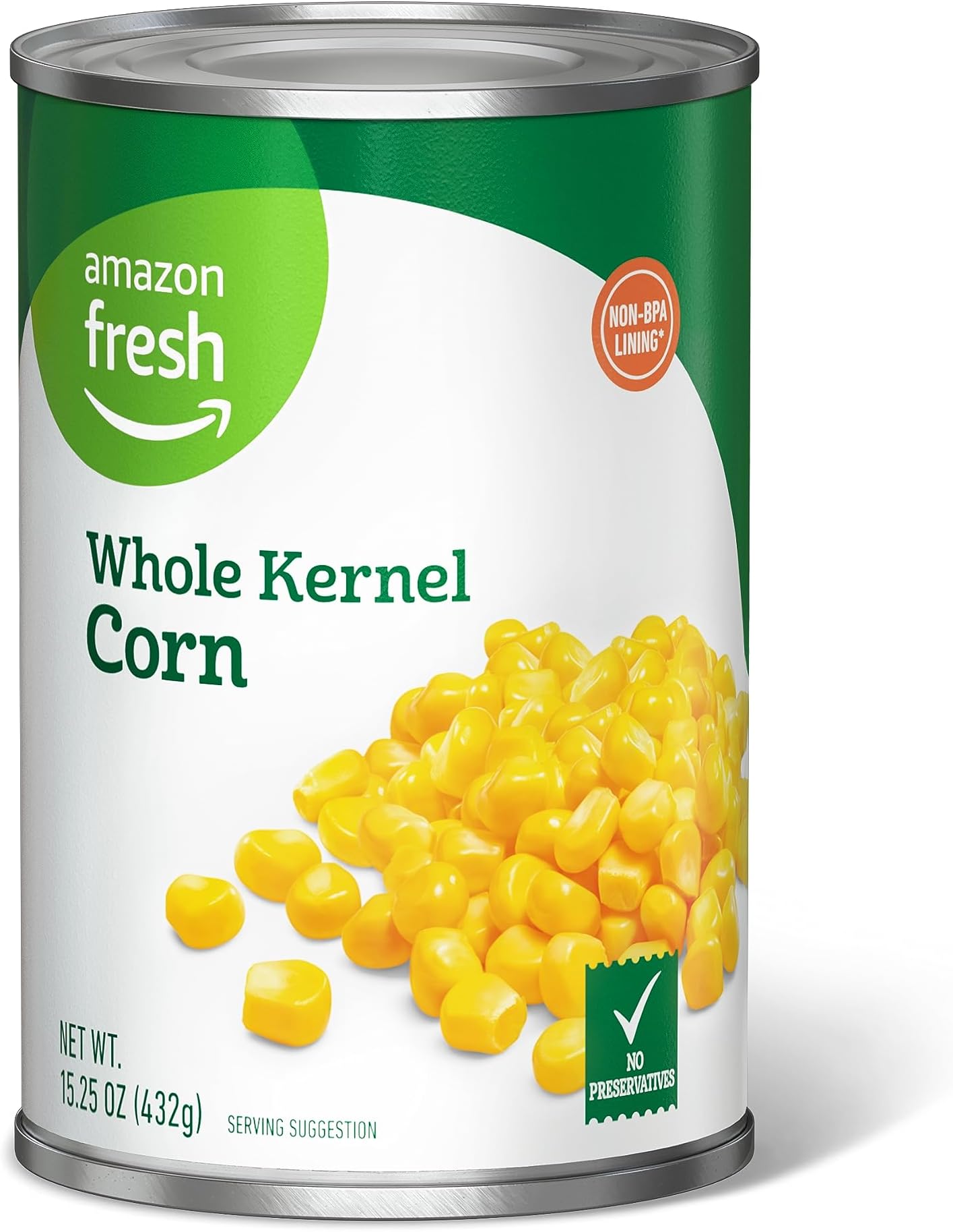 Amazon.com: Amazon Fresh, Canned Whole Kernel Corn, 15.25 Oz