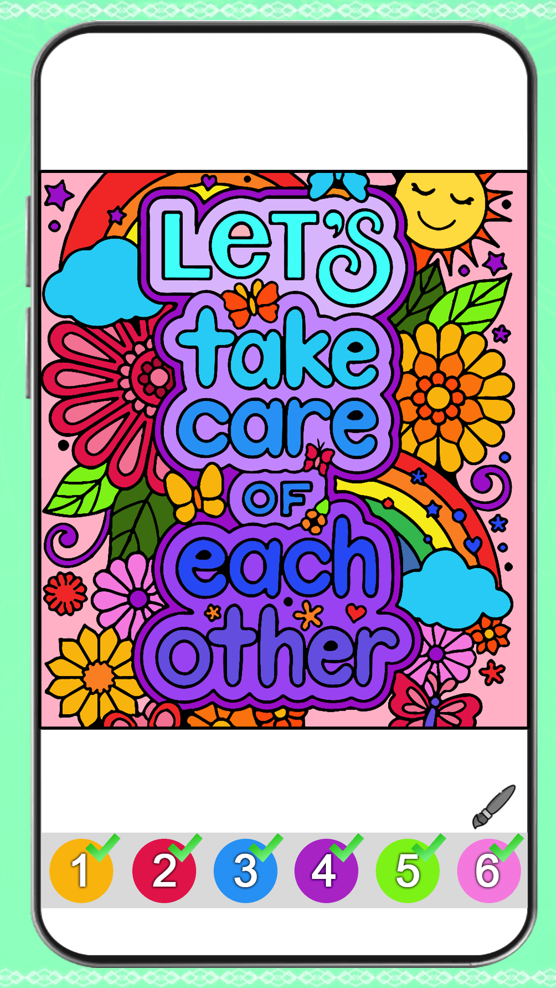 Motivational Quotes Coloring Book - Color by Number - App on Amazon ...