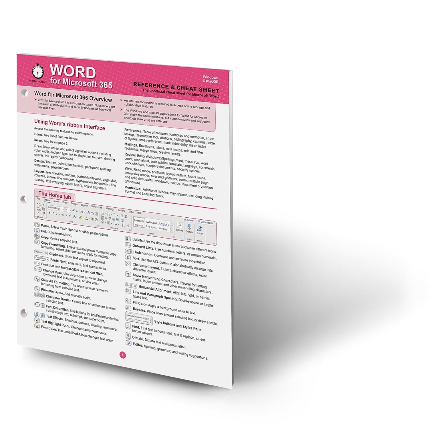 Microsoft Word 365 Reference and Cheat Sheet: Unofficial Guide for ... Microsoft Word 365 Reference and Cheat Sheet: Unofficial Guide for ...