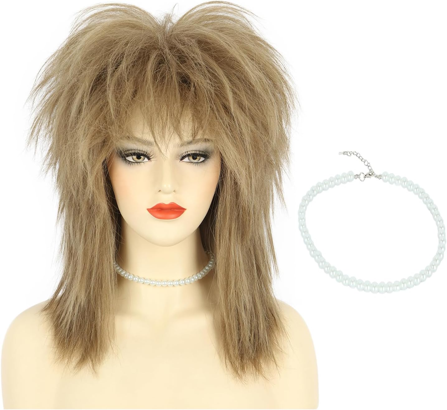 Amazon.com: City Costume Wigs 80s Rocker Wig | Tina 70's, 80's Rock ...
