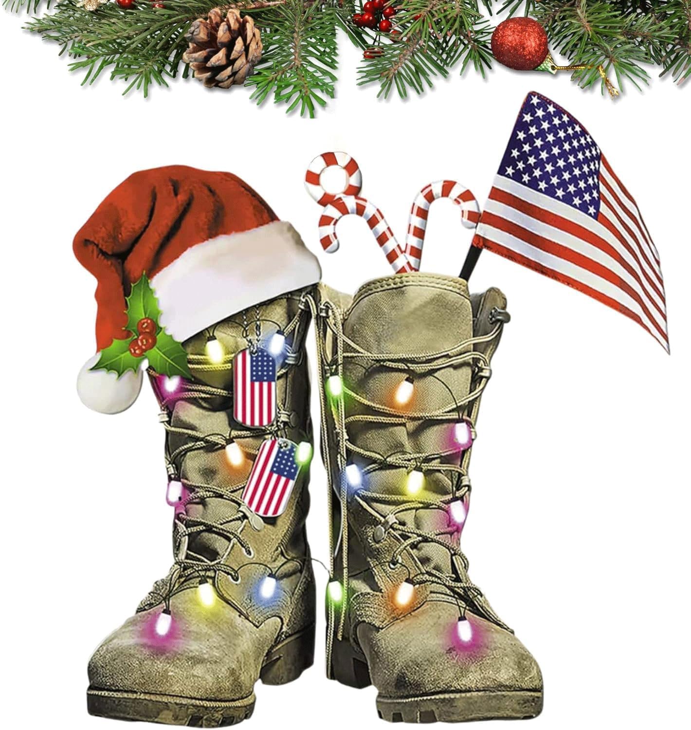 Amazon.com: Piratify Military Uniform Boots Hat Ornament 2025 Veteran ...