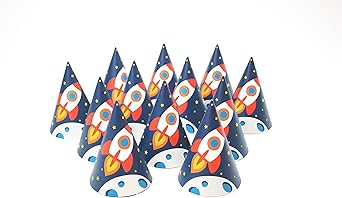 Amazon.com: Trip to The Moon- Party Hats | 12 Pack | Birthday Hat ...