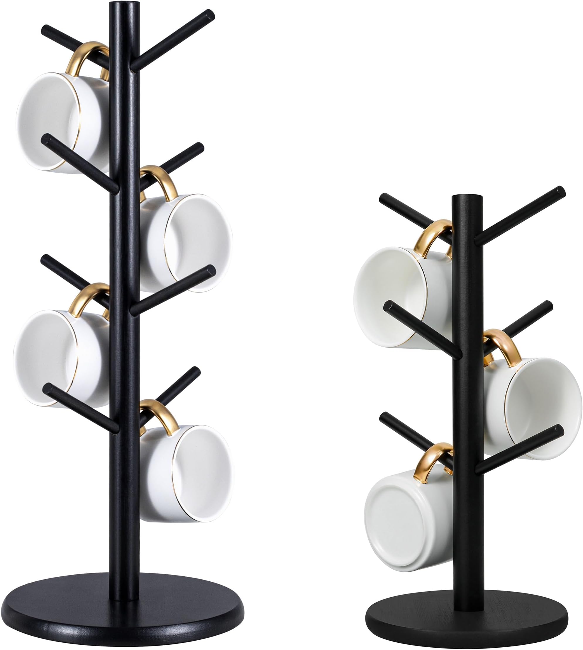 Amazon.com: MyLifeUNIT Mug Holder Tree, Black Coffee Cup Holder, Wood ...