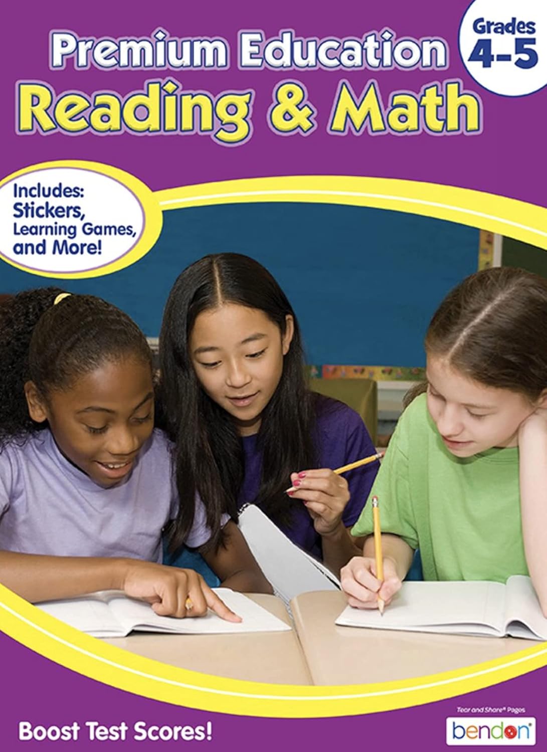 Bendon Publishing 80 Page Math & Reading Grades 4 & 5 Premium Education ...