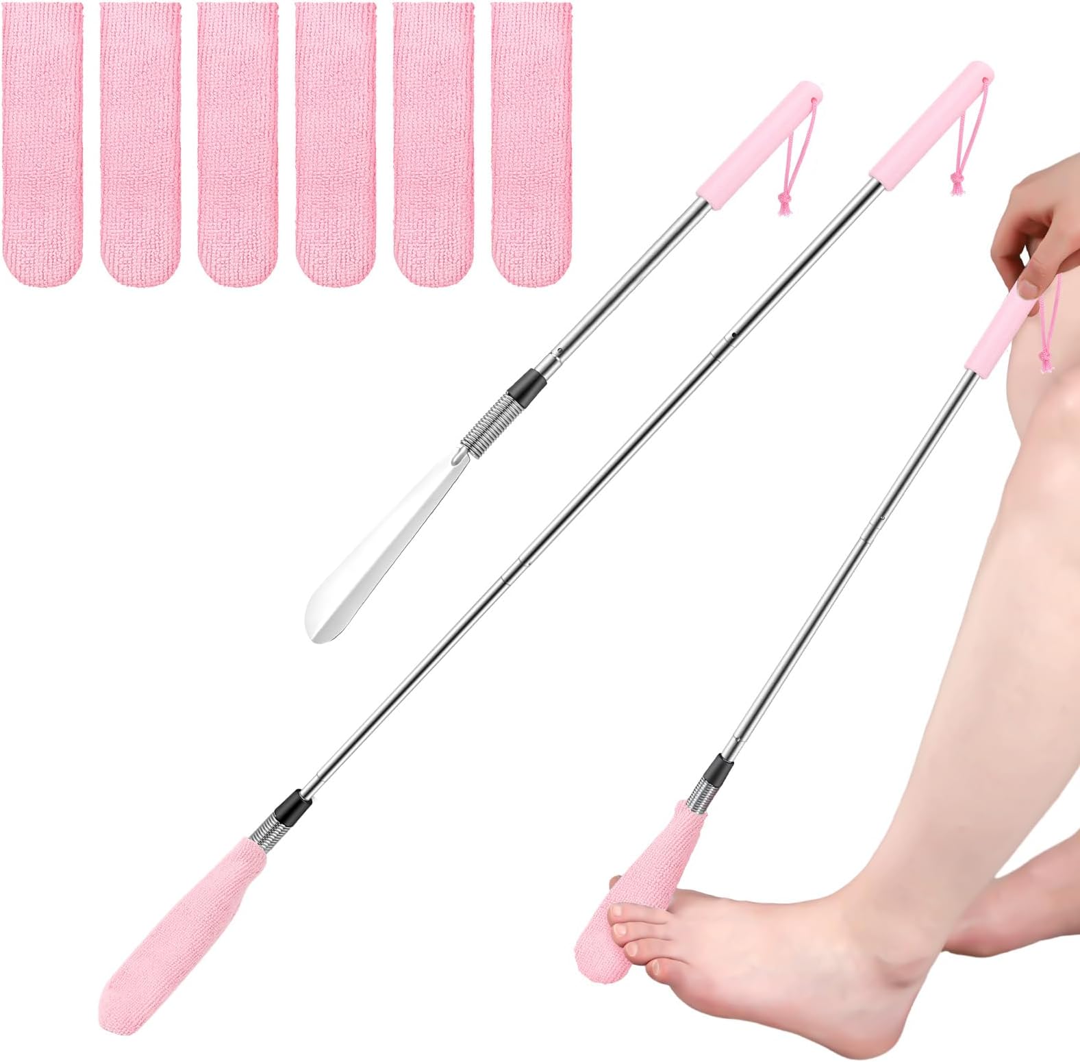 Amazon.com : Velmitten Toe Cleaning Brush Lotion Applicator for Feet ...