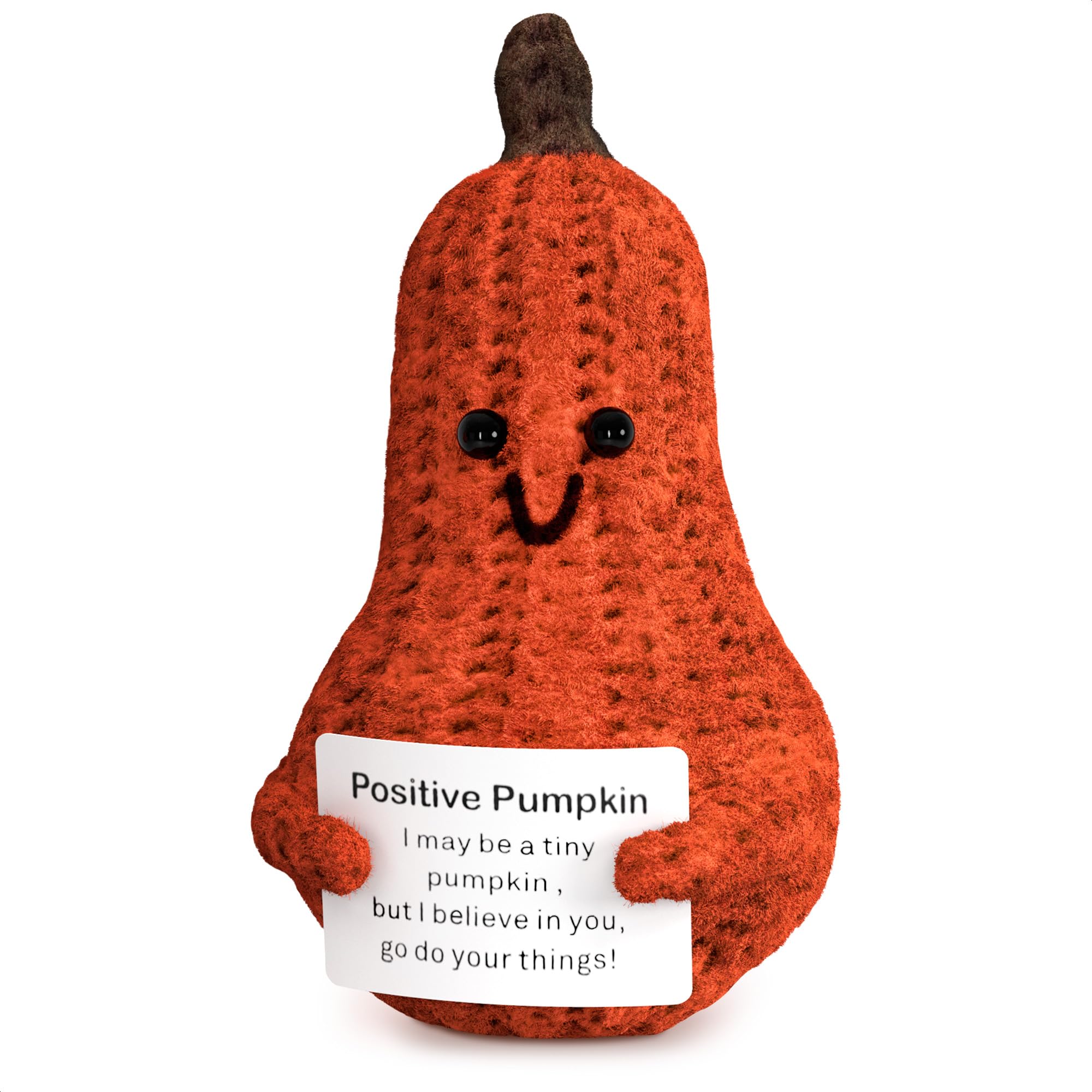 Amazon.com: Positive Crochet Pumpkin Plush Figure - Pumpkin Crochet ...