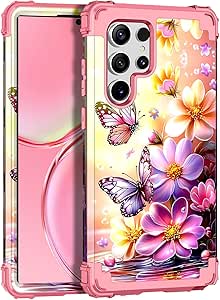 Amazon.com: Casetego Compatible with Galaxy S23 Ultra 5G Case,Three Layer Heavy Duty Sturdy ...