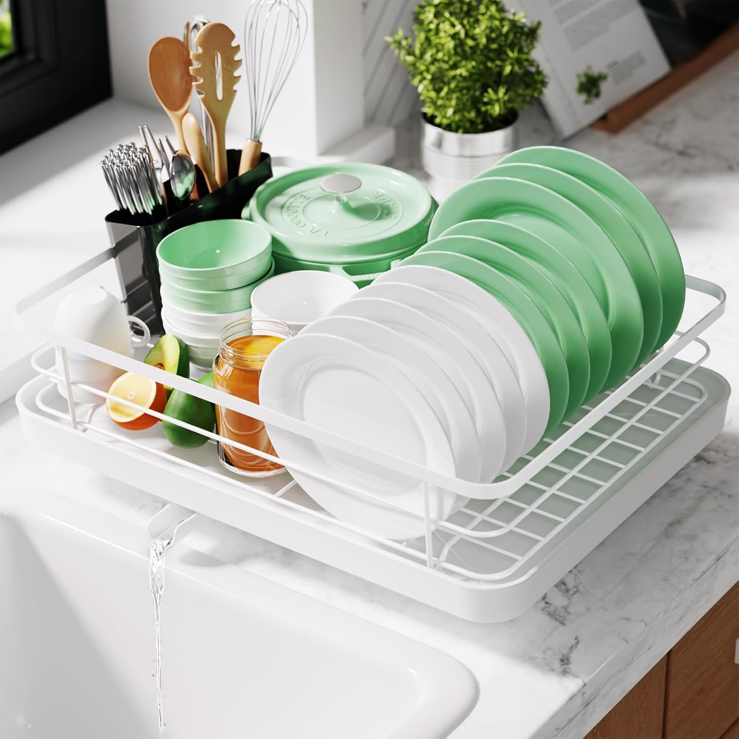 Amazon.com - Kitsure Dish Drying Rack - Small Dish Racks for Kitchen ...