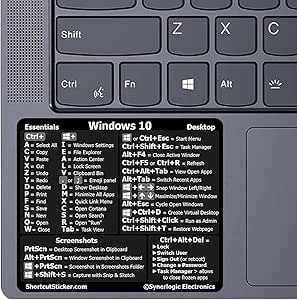 Amazon.com: Synerlogic (5pcs) Windows PC Reference Keyboard Shortcut ...