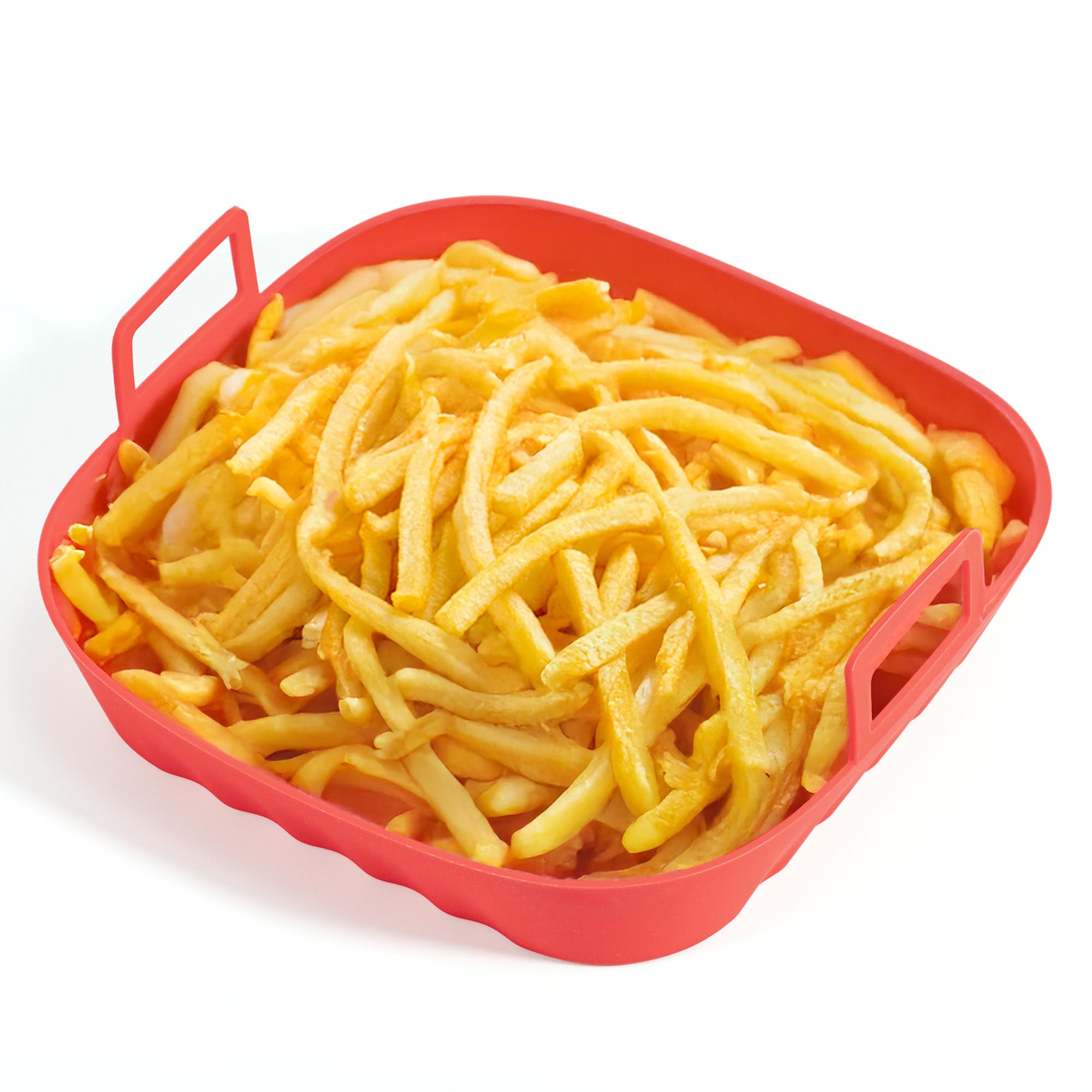 Amazon.com: Li&Zhao Silicone Air Fryer Liners Reusable - 2 PCS Air ...