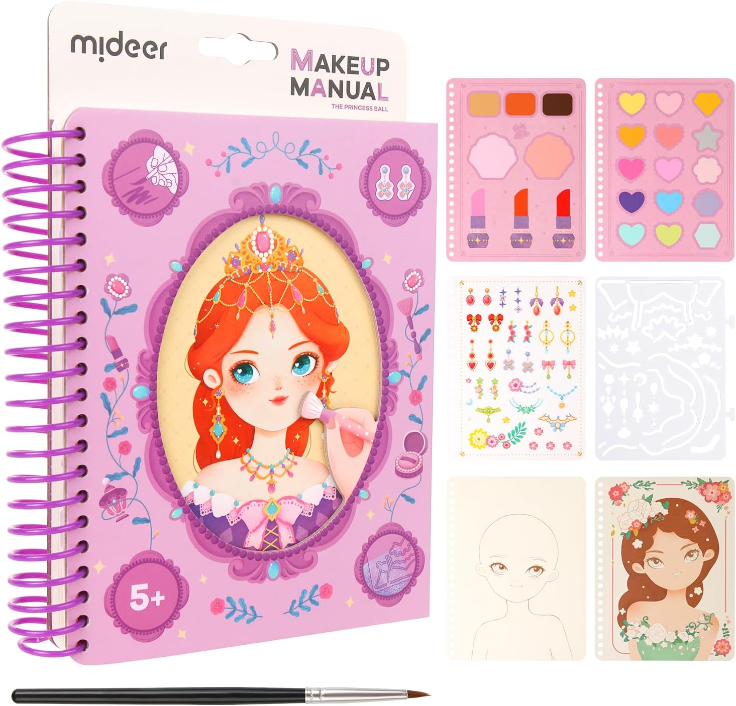 Amazon.com: 4 in 1 DIY Fashion Design Make Up Drawing Book for Girls ...