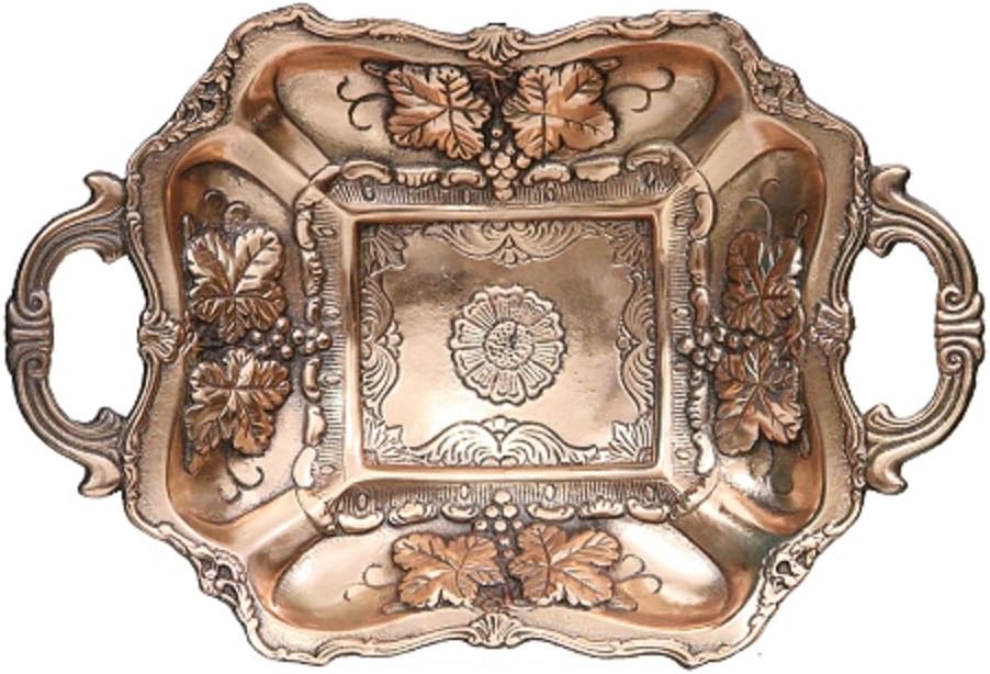 Amazon.com: APKAMART Handcrafted Metal Square Fruit Plate - 7.5 Inch ...