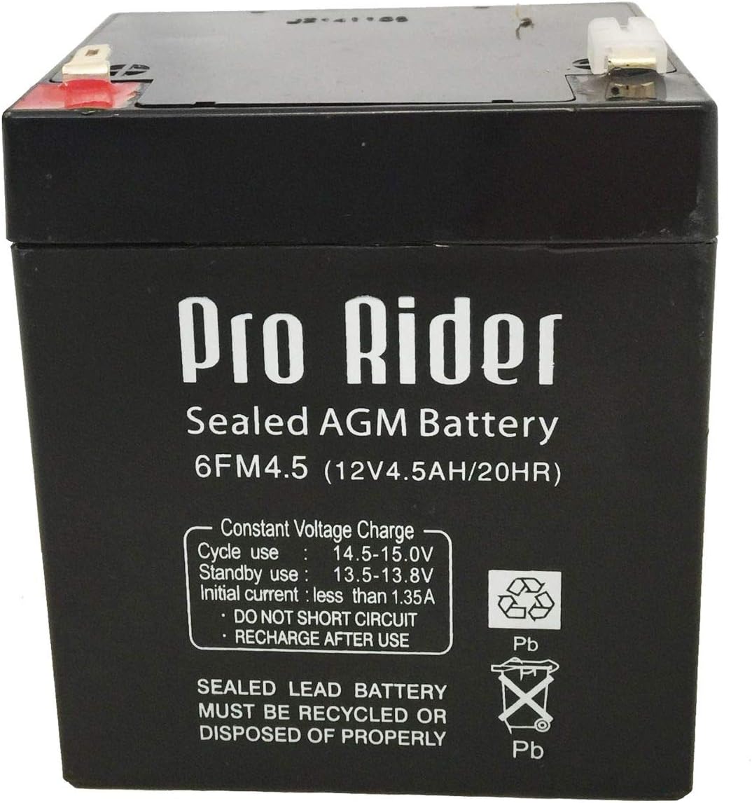Pro Rider 12V 4.5ah AGM Mobility Scooter Battery : Amazon.co.uk: Automotive