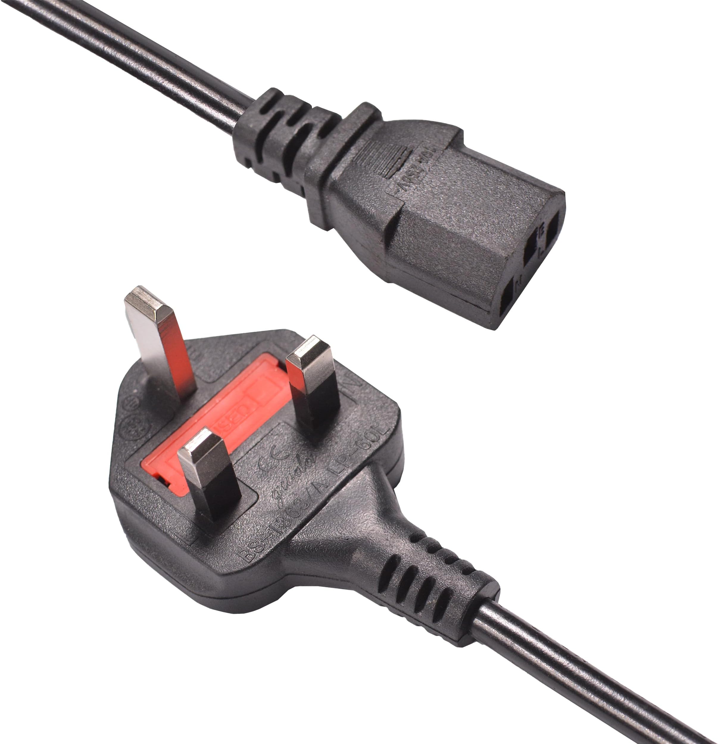 C2G 5 Metre UK Power Cable IEC320C13 to BS1363 15 Foot Kettle Lead ...