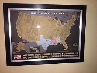 Amazon.com: Scratch Off Map of The United States – US Scratch Off ...