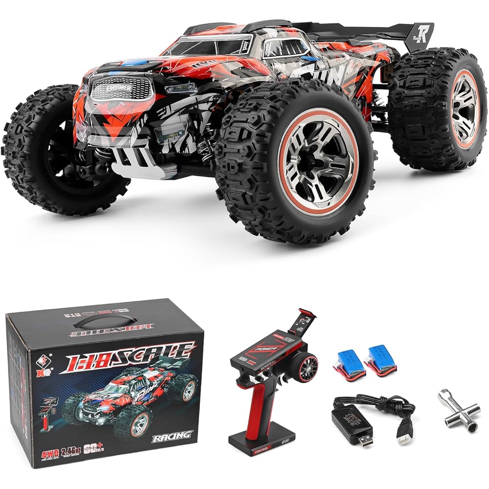 $13/mo - Finance 1:18 Scale All Terrain Fast RC Cars, 2.4G Off Road High Speed Remote Control ...