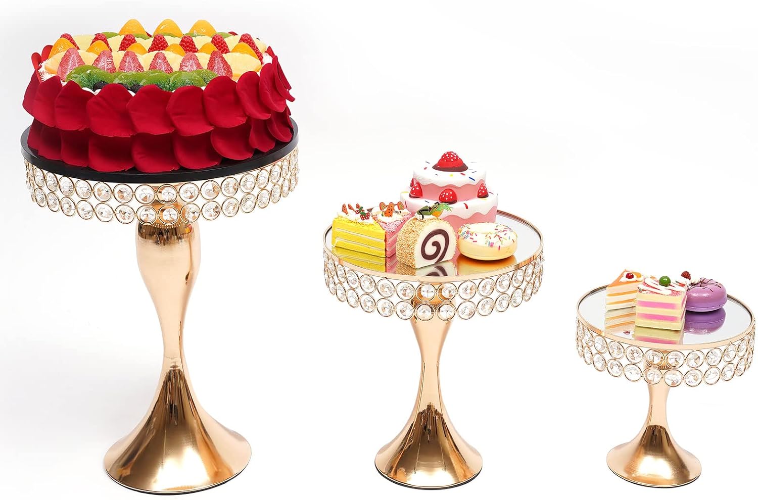Amazon.com | Cake Stand Sets 3 Pcs Dessert Cupcake Display Stand Set ...