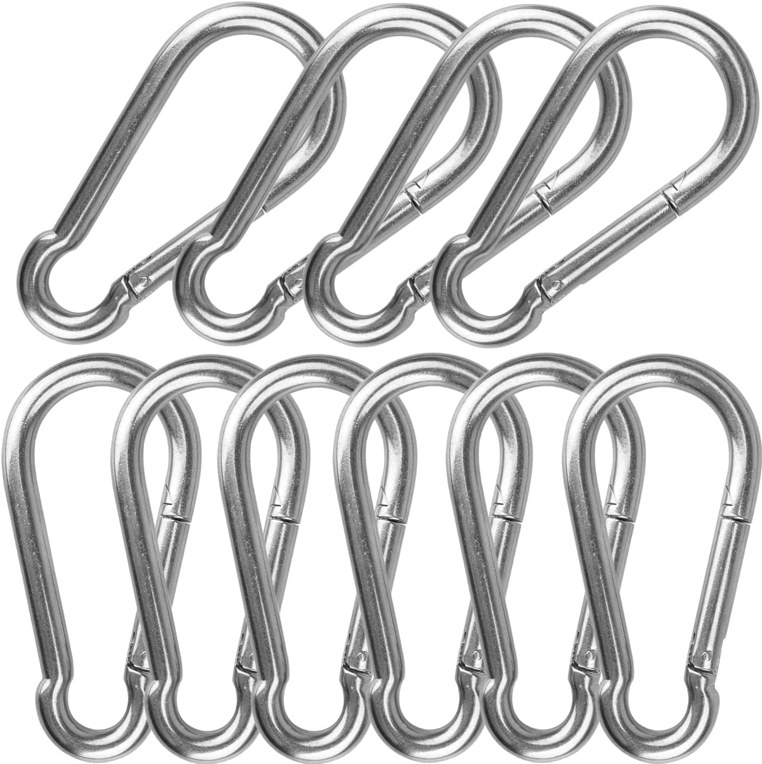 Amazon.com: AOWISH 10 PCS Flag Pole Clip Snap Hooks 304 Stainless Steel ...