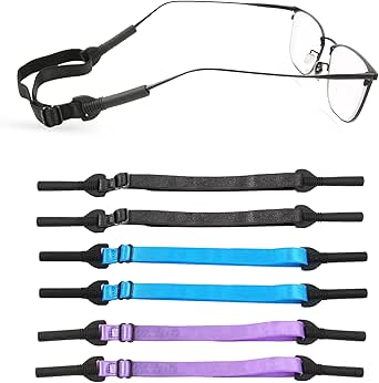 Amazon.com: Vagocom 6Pcs Adjustable Glasses Straps,Sunglasses Headband ...