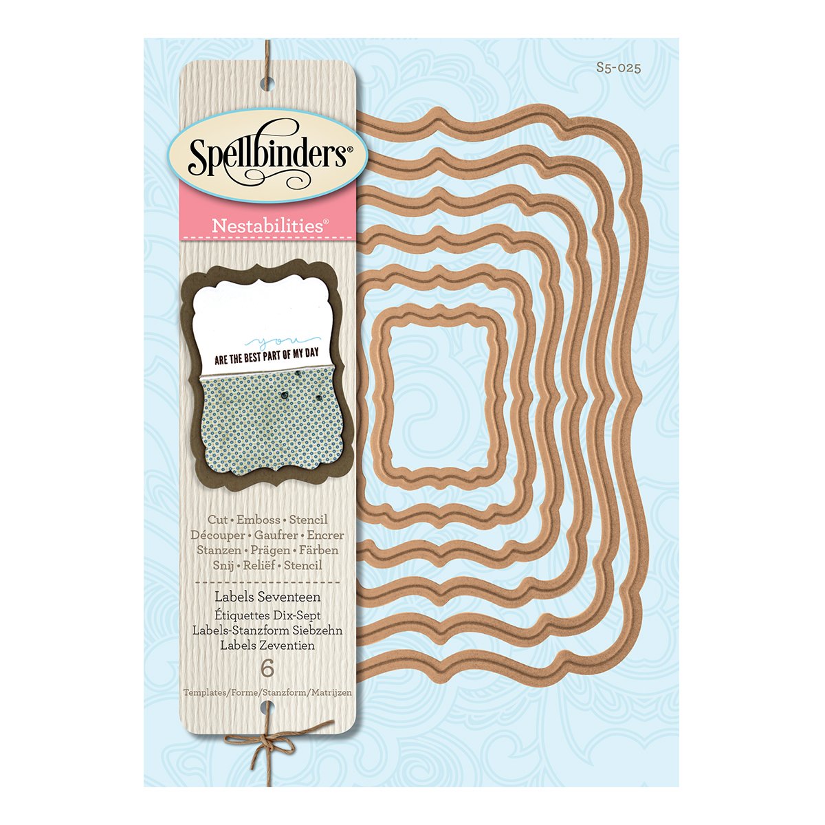 Buy Spellbinders S5-025 Nestabilities Labels Seventeen Etched/Wafer ...