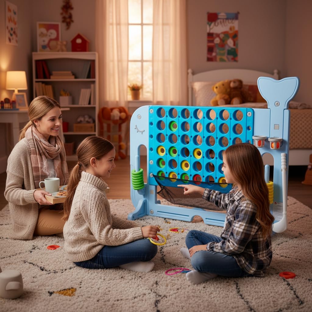 Amazon.com: Giant 4 Connect Outdoor Game, Adjustable Height (2.8-3.8 FT ...