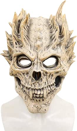 Amazon.com: xiuyou Halloween Demon Mask Scary Skull Mask Ghost Skeleton ...