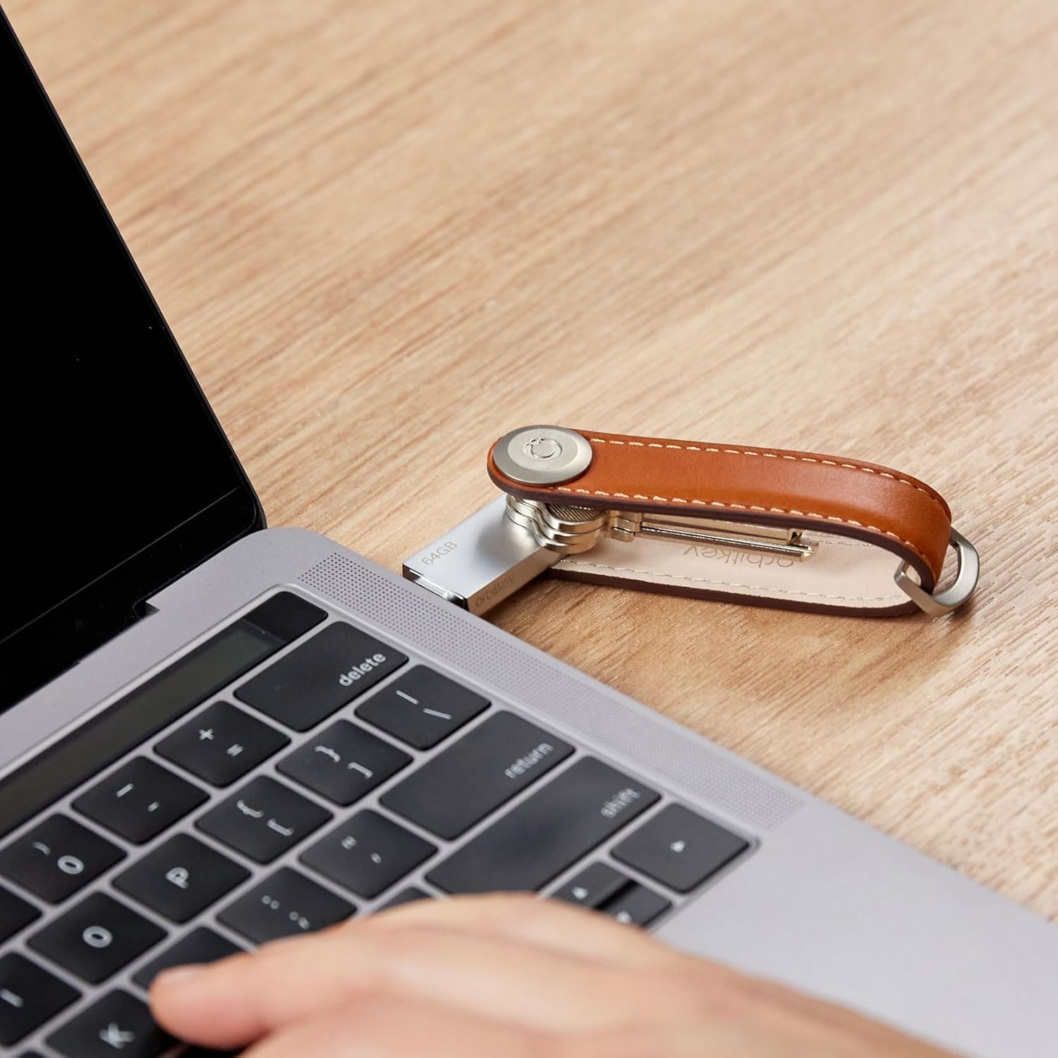 Orbitkey USB-C Pulgar Drive con chip de transferencia rápida Organizador de llaves y llavero ...