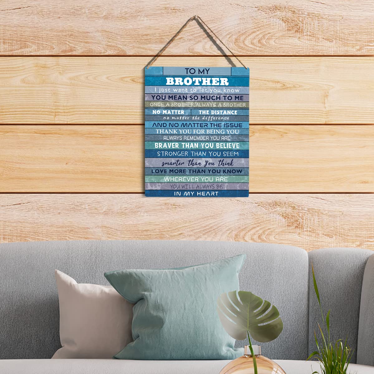 Snapklik.com : Farmhouse Brother Wooden Sign Wall Decor Rustic To My ...