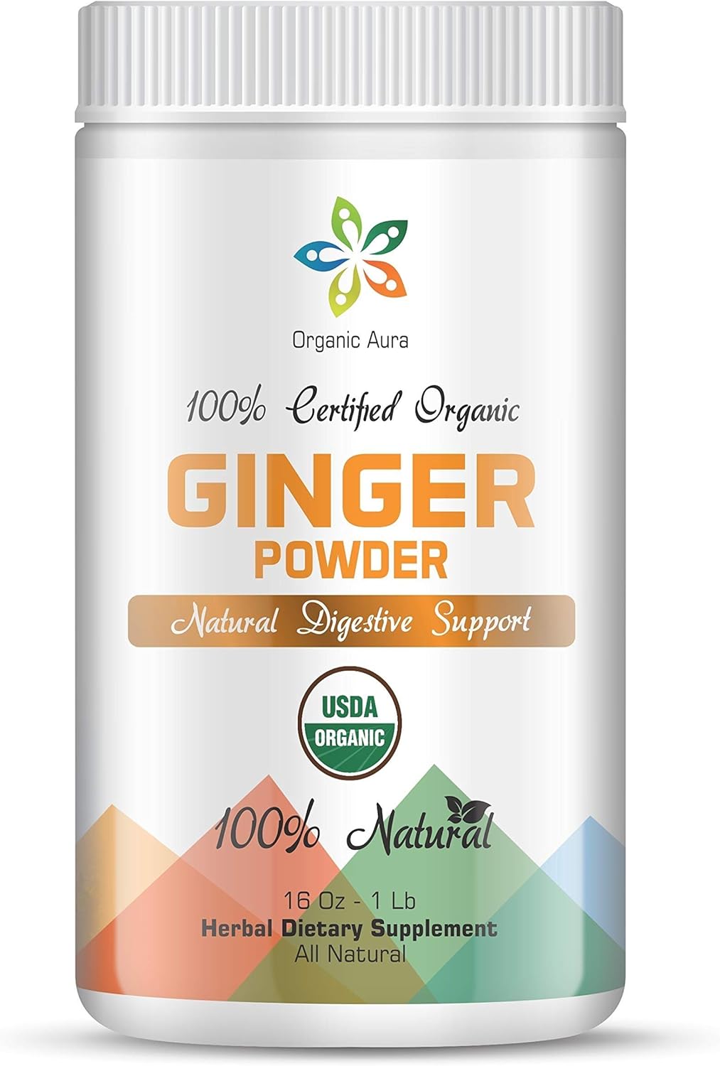 Amazon.com: Organic Aura Ginger Powder 16Oz. Non-GMO, Keto, Raw & Pure ...