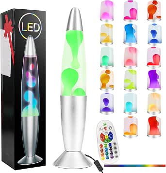Liquid Motion Lamp with Remote 17 Color Change Mood Lamp for Kids ...
